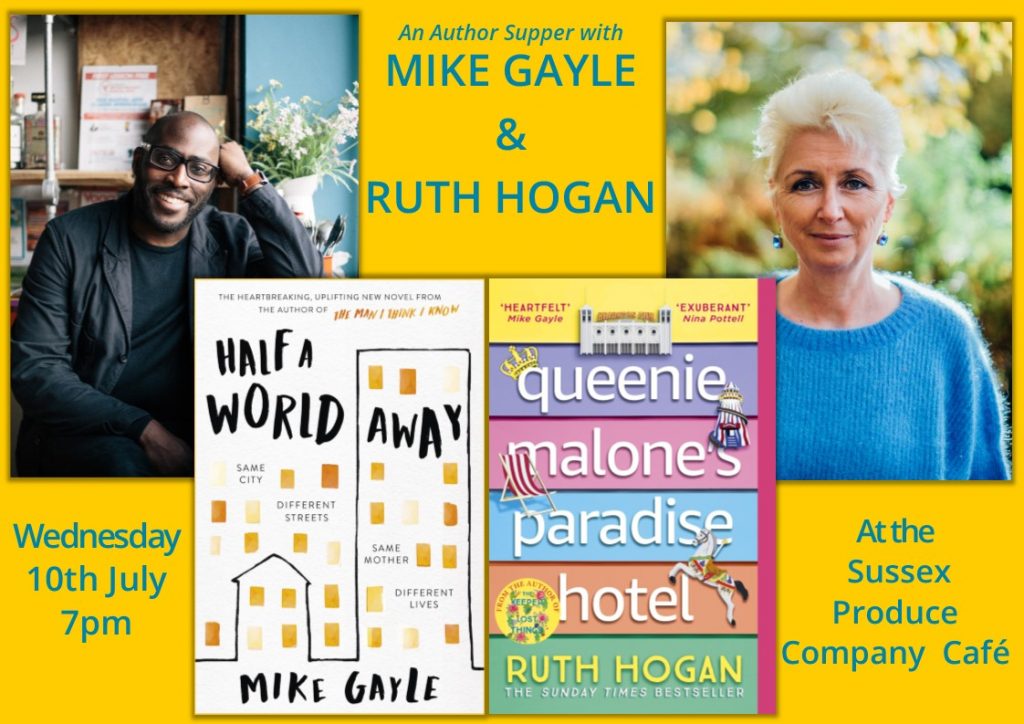 An Author Supper with Mike Gayle & Ruth Hogan | Steyning Bookshop